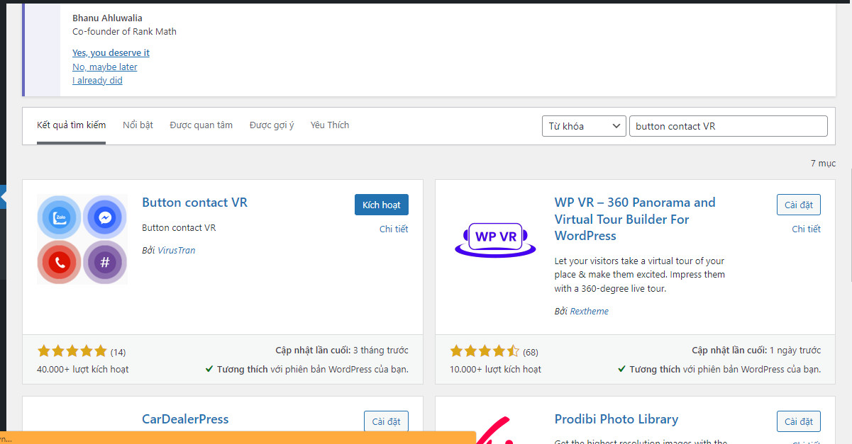 Cách cài plugin tạo nút gọi điện rung lắc cho WordPress cực đơn giản